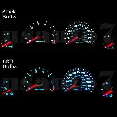 NEW Dash Cluster Gauge White LED LIGHT BULB KIT Fit 98-04 Dodge ...