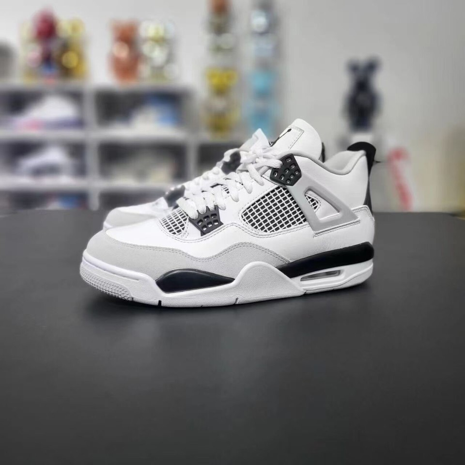 New Nike Air Jordan 4 Retro Military Black White DH6927-111 Top Sneaker ...