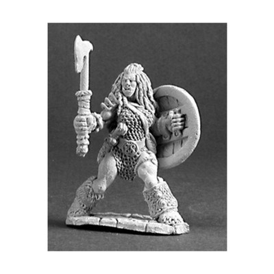 Reaper Dark Heaven Metal 28mm Jadeah - Female Half-Orc Barbarian Pack ...