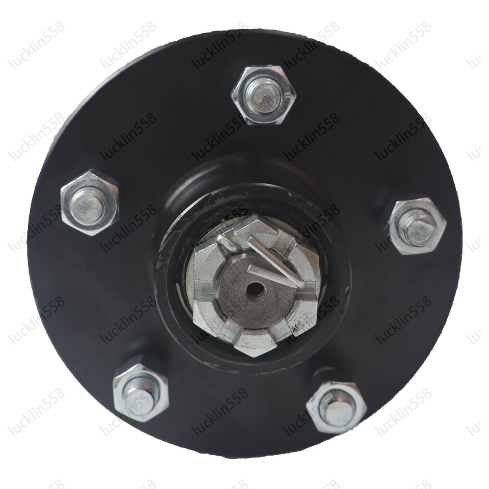 5 lug Trailer Axle 3.5K 85" Hub Face 70" Spring Center 72"wide framr 5 ...