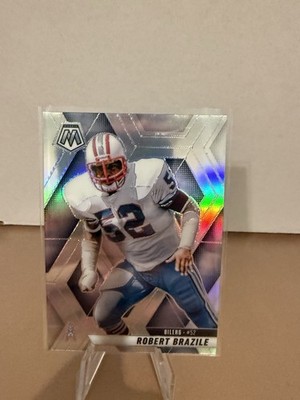 Robert Brazile 2025 Panini Mosaic NFL SILVER PRIZM Card #132 HOUSTON ...