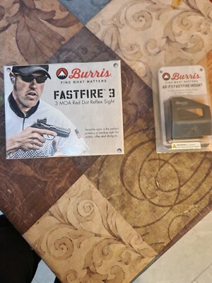 Burris Fastfire III Red Dot Reflex 3 MOA Sight, Picatinny Mount, and AR-F3 Mount 24141892669 | eBay