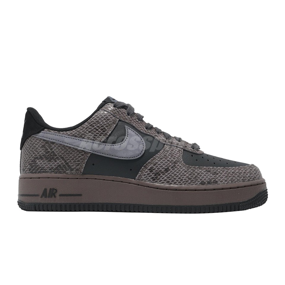 Nike Air Force 1 07 LV8 AF1 Snakeskin Pack Off Noir Men Casual Shoes ...