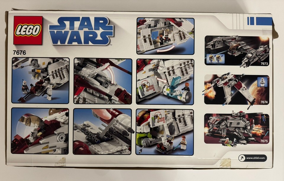 Lego 7676 Republic Attack Gunship |NEW| Open Box | Sealed Bags! Missing ...