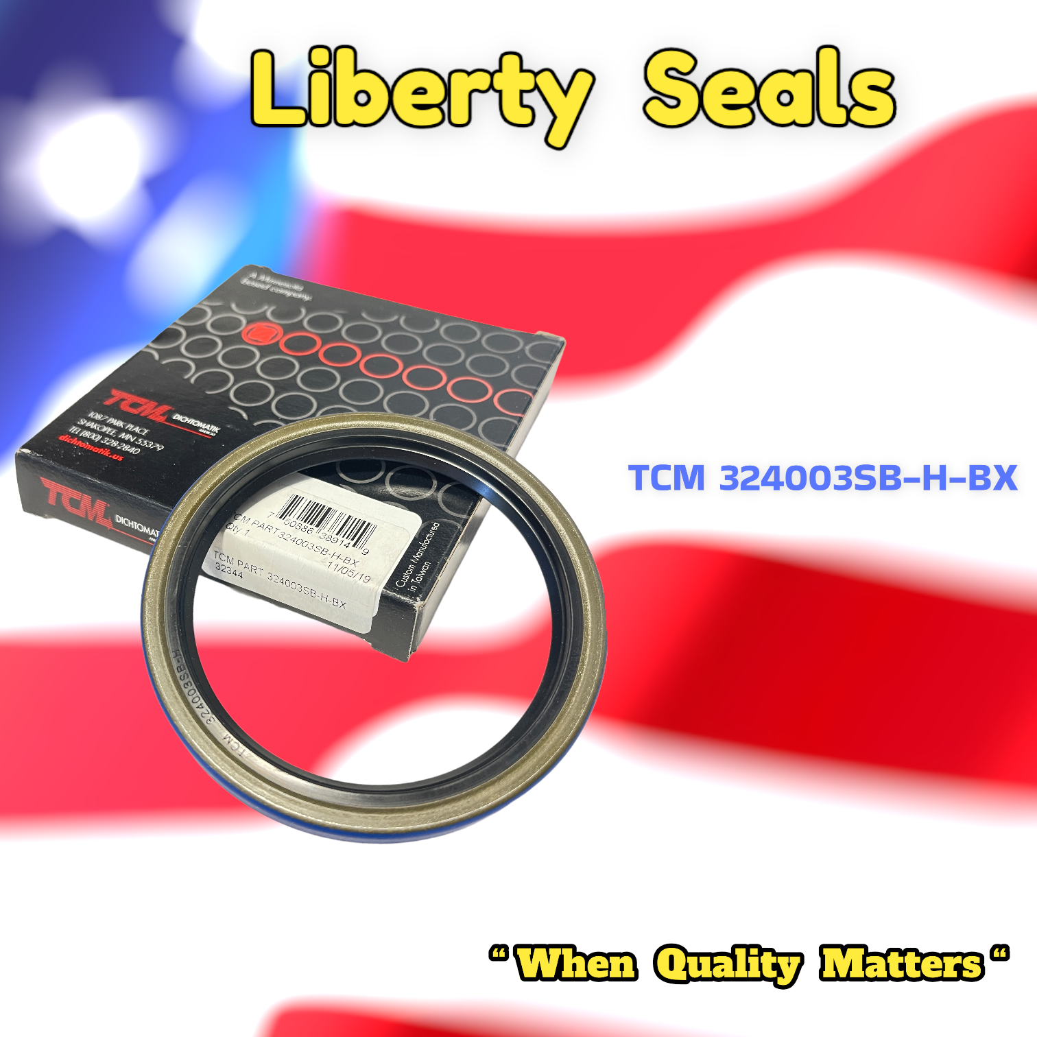 TCM 324003SB-H-BX 75012816, 49482133, REPLACES SKF 32344 OIL SEAL BELOW ...