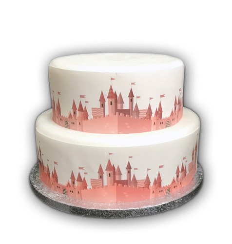 A4 Edible Decor Icing Sheet Princess Castle Ribbon BORDER | eBay