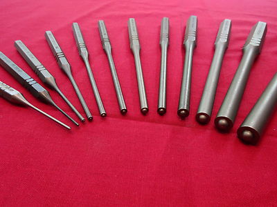 WILDE TOOL RS-912 USA MADE MACHINIST 12pc ROLL PIN SPRING PUNCH SET | eBay