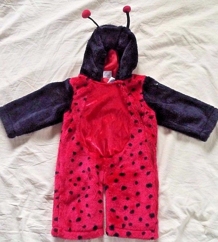 Ladybug Baby Halloween Costume Full Body Hood Red Bla… - Gem