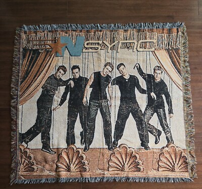 Vintage NSYNC No Strings Attached Northwest Company Tapestry Blanket 49 ...