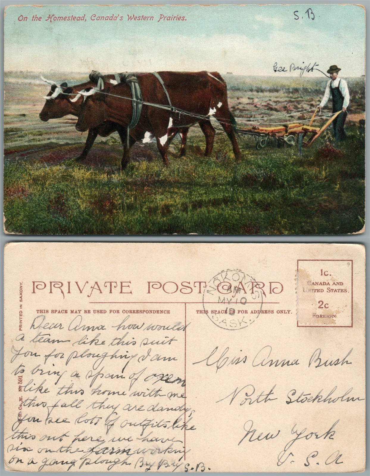 CANADA'S WESTERN PRAIRIES on HOMESTEAD ANTIQUE POSTCARD | eBay