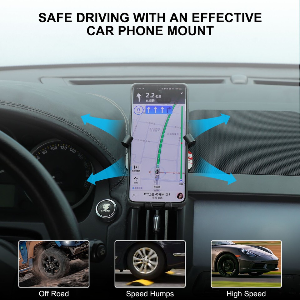 US Style Car Phone Holder Cell Mobile Mount For Land Rover Freelander 2 ...