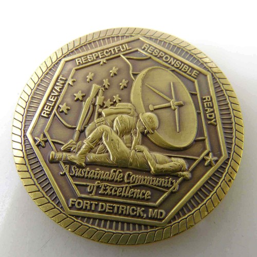 U.S. ARMY FORT DETRICK MD CHALLENGE COIN | eBay