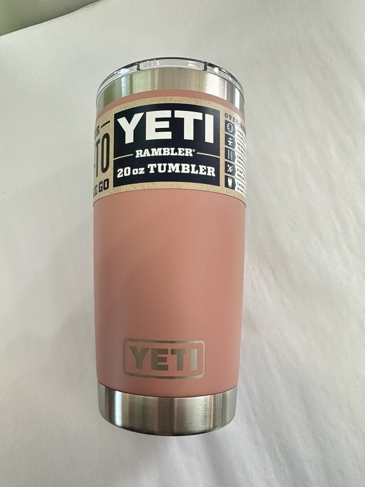 Original Yeti Rambler 20 Oz Tumbler - Sandstone Pink with mag lid ...