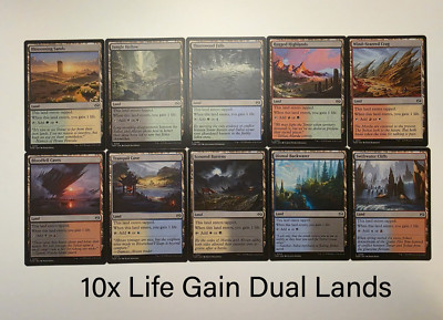Full Set of LIFE GAIN Dual Lands - 1x Each - MTG EDH Commander [NM] | eBay