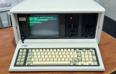 Retro Compaq Portable Vintage 80s IBM PC compatible 10Mb hard disk ...