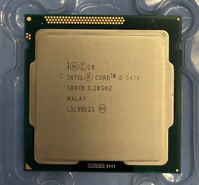 Intel Core i5 SR0T8 i5-3470 3.20GHz 6M Socket 1155 Quad Core Processor ...