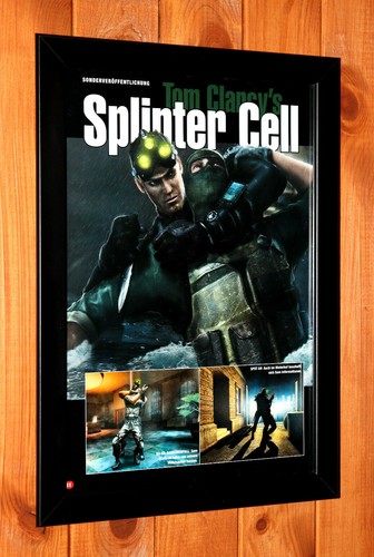 Tom Clancy's Splinter Cell PS1 Vintage Rare Promo mini Poster / Ad Page ...