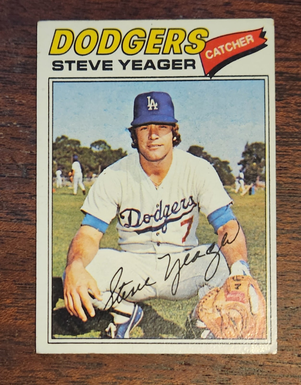 Steve Yeager 1977 Topps Baseball #105 Los Angeles Dodgers | eBay