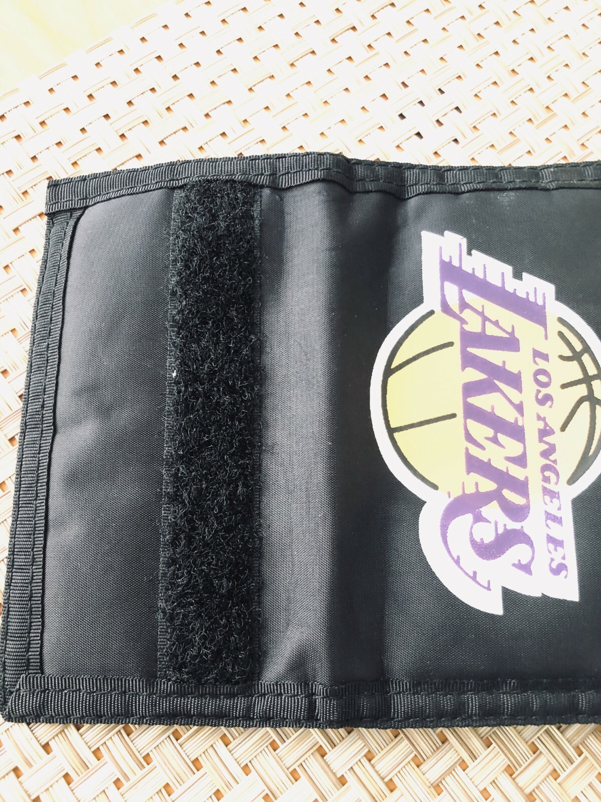 Vintage LOS ANGELES LAKERS Nylon Trifold WALLET NBA CHAMPIONS ...