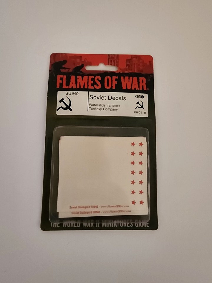 flames of war soviet Decals | eBay