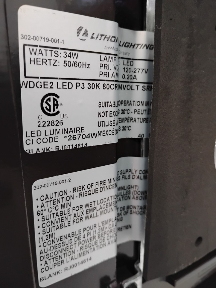 WDGE2 LED P3 30K 80CRI VF MVOLT SRM DDBTXD Commercial LED Wall light ...