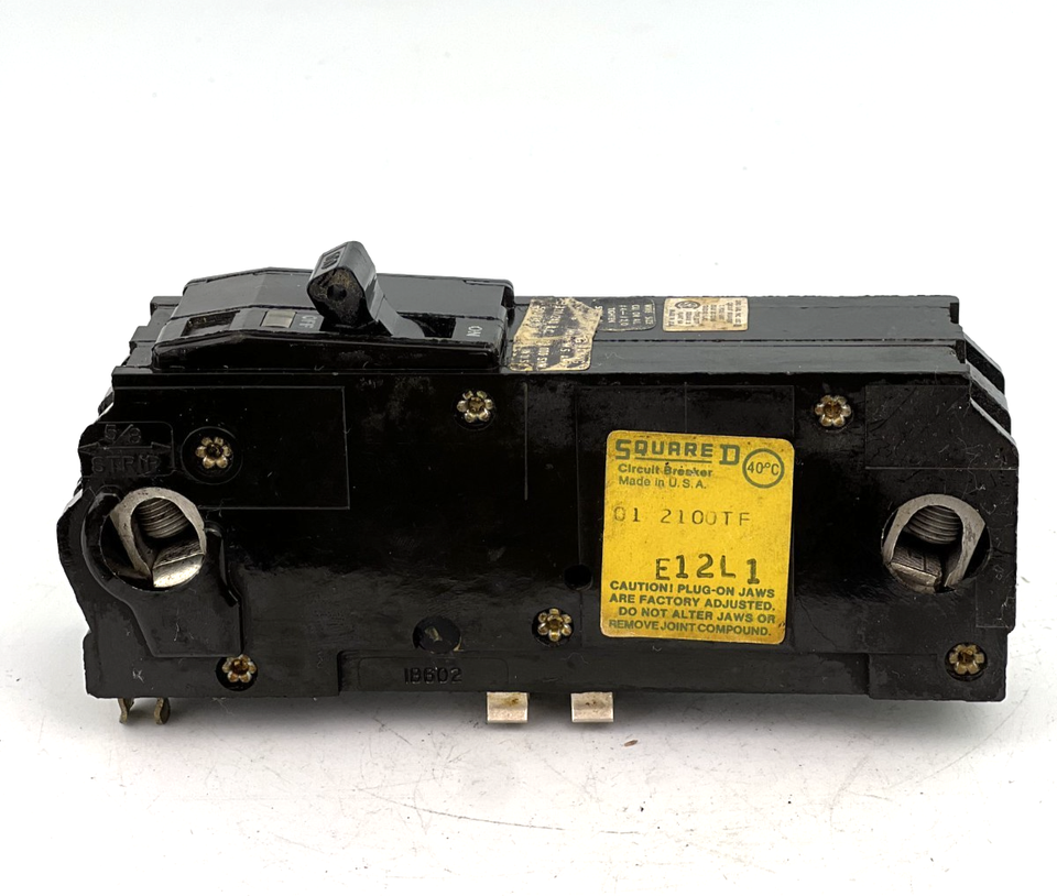 Q12100TF Square D 100 Amp 2 Pole Circuit Breaker Type Q1TF Top Feed ...