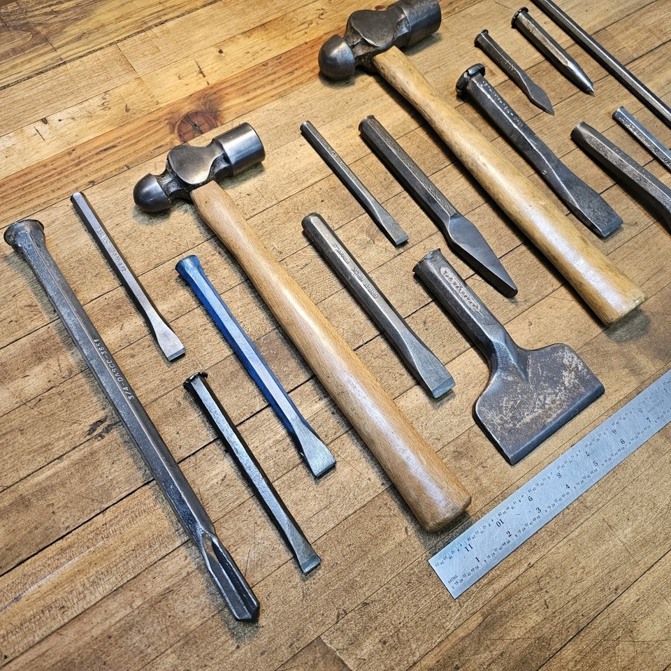 Blacksmith Tools FORGE ANVIL CHISELS Shaping Forging Tools Hammers ...