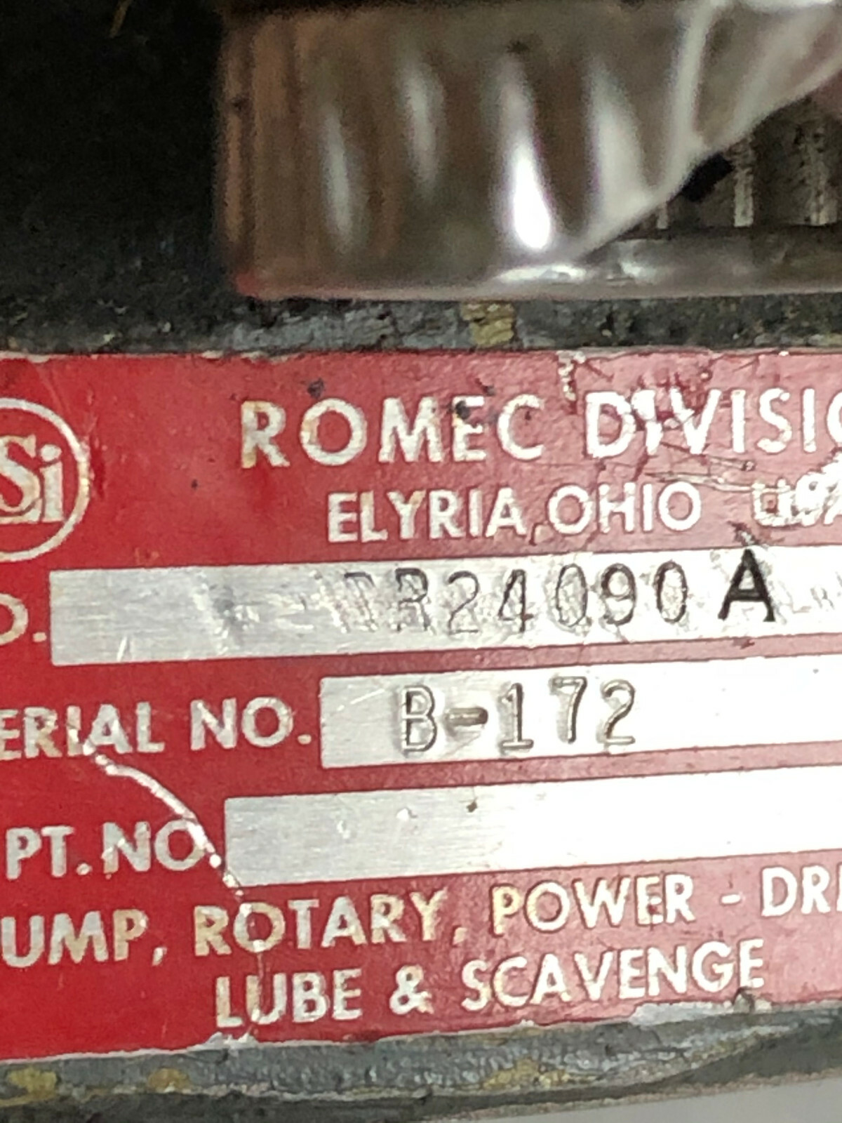 NEW LEAR ROMEC RR24090 A AIRPLANE ENGINE-DRIVEN FUEL ROTARY PUMP SCAV ...