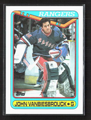 John Vanbiesbrouck 1990-91 Topps #75 New York Rangers | eBay