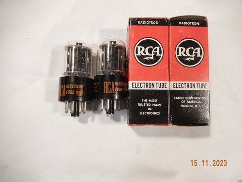 2 x RCA 6DN7 ( = 1/2 6SN7 + 1/2 6BL7) NOS NIB for valve tube amp | eBay