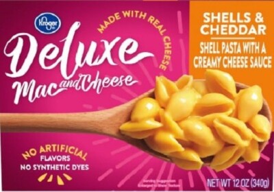 KROGER Deluxe Mac & Cheese 'Shells & Cheddar' Shells & Creamy Cheese ...