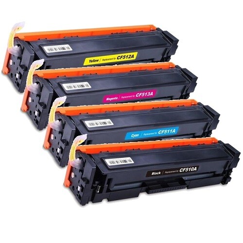 8x NoN-OEM CF510A CF511A CF512A CF513A 204A Toner for HP M154a M180n ...