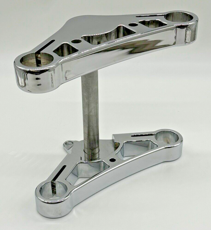 39MM MID-GLIDE CHROME TRIPLE TREE KIT 88-99 FXR SPORTSTER DYNA HARLEY ...