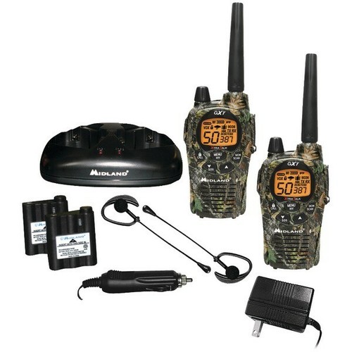 TALKIE WALKIES 56KM MIDLAND GXT1050 5W+CHARGEUR+TRANSFORMATEUR 220V ...
