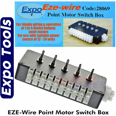 POINT MOTOR SWITCH BOX EZE-Wire Model Railway Hornby Peco Seep Expo ...