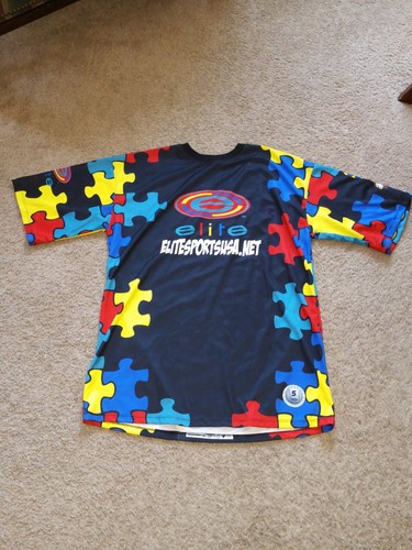 Elite Rare Autism Awareness Jersey Small(Fits BiG ).Polyester Softball ...