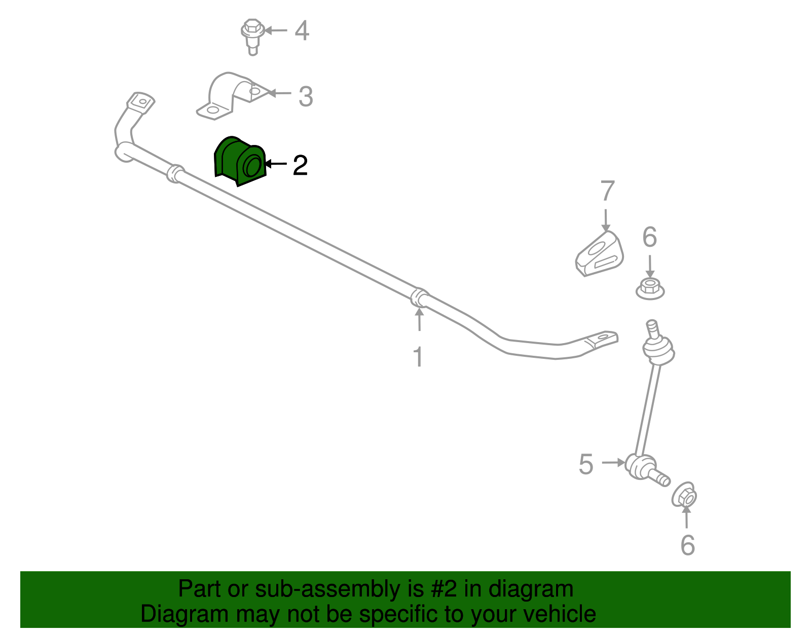 Jaguar C2C20470 Genuine OEM Stabilizer Bar Bushing for sale online | eBay