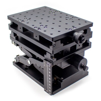 XYZ 3 Axis Moving Table Portable Slide Table Manual Translation Stage ...