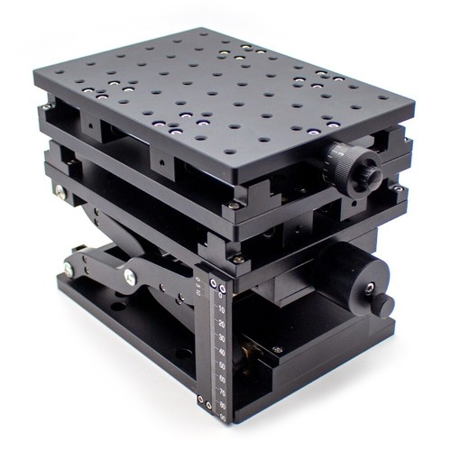 XYZ 3 Axis Moving Table Portable Slide Table Manual Translation Stage ...