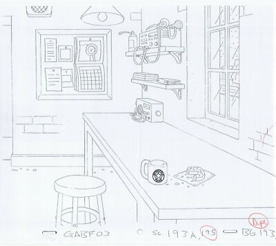 Simpsons Springfield Police Original Art w/COA Animation Production ...
