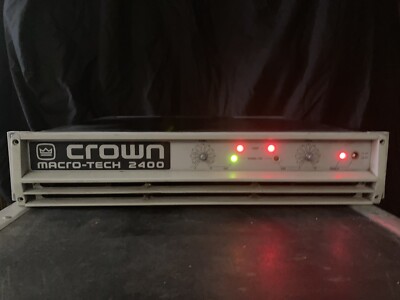 Crown Macro-Tech 2400 MA2400 Macrotech with Pip FX Card - for Repair | eBay