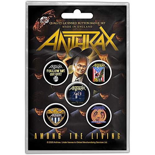 Anthrax: Among The Living (Button Badge Pack) NEW | eBay