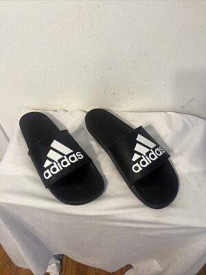 Adidas Size 18 Men's Black and White Slides | eBay