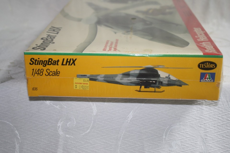 Sealed TESTORS StingBat LHX 1/48 Scale STEALTH Helicopter Model KIT ...