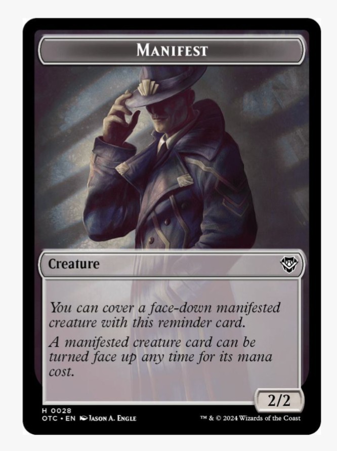 Eldrazi Scion Token \ Manifest Helper | MTG OTC | Double-Sided (DS ...