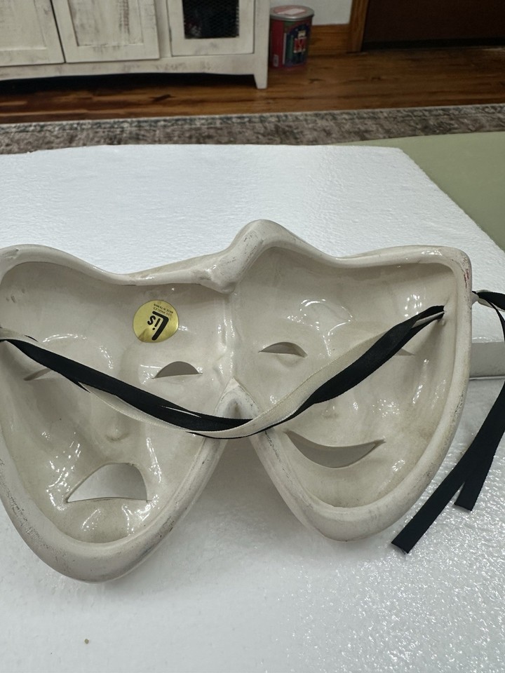 Tragedy and Comedy Ceramic Wall Decor Mask 8x5 Inches | eBay