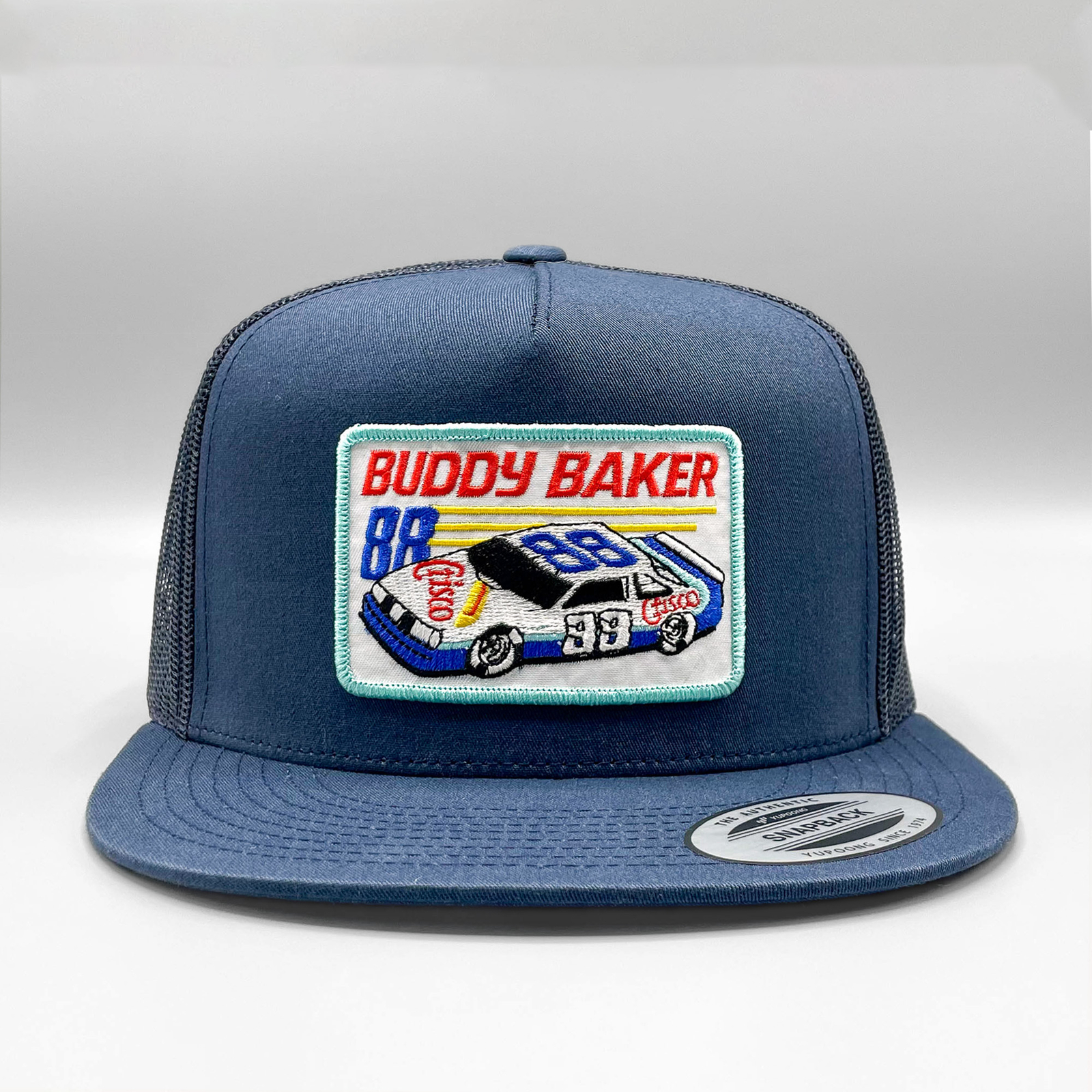 Buddy Baker Trucker Hat, Retro #88 Crisco Racing Nascar Patch, Navy ...