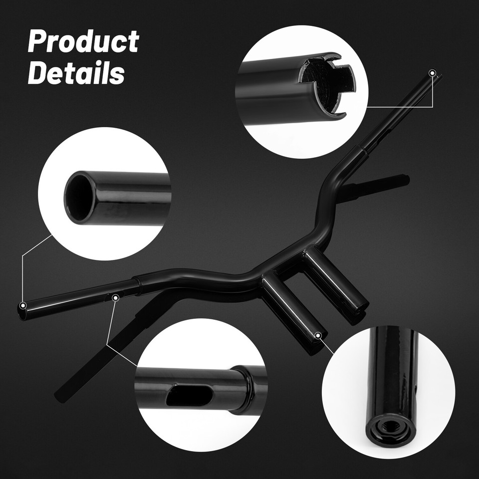 10" 12" 14" 16" MX-T Bars Handlebar For Harley Sportster XL Iron 883 ...