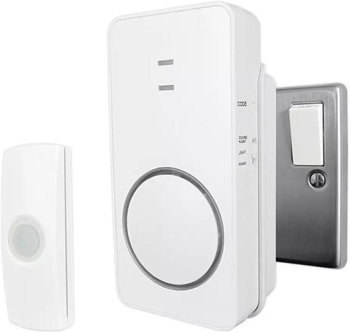 Uni-Com Rechargeable Portable Door Chime Wireless 120m 8 Melodies Door ...