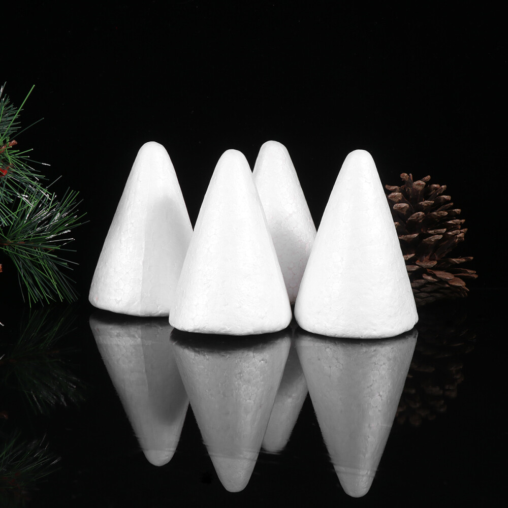 12 Pcs White Child Children Cone Craft Foam Cones for Crafts Product | eBay